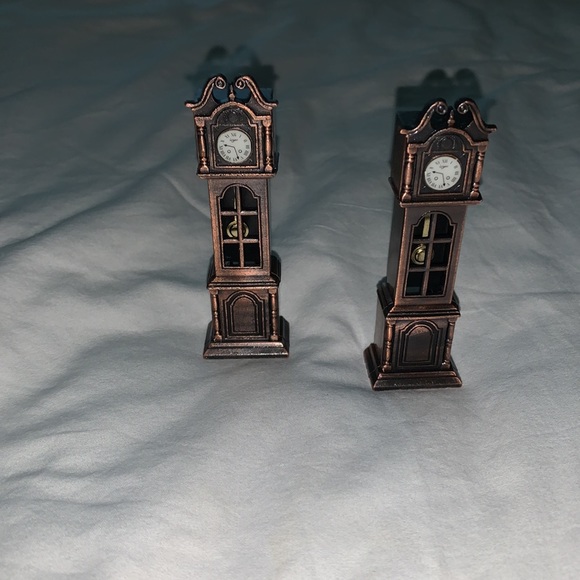 Accents | Rare Vintage Grandfather Clock Bronze Metal Collectible ...